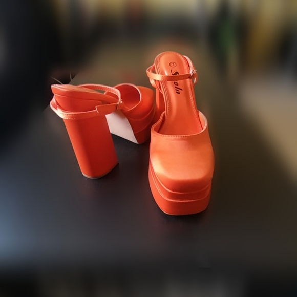 Shoes | Orange Platforms | Poshmark